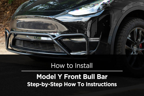 How to Install Model Y Front Bull Bar - T Sportline - Tesla Model S, 3 ...