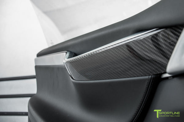 Tesla Model X P100D - Black Interior - Carbon Fiber Dash Kit - Dashboa ...