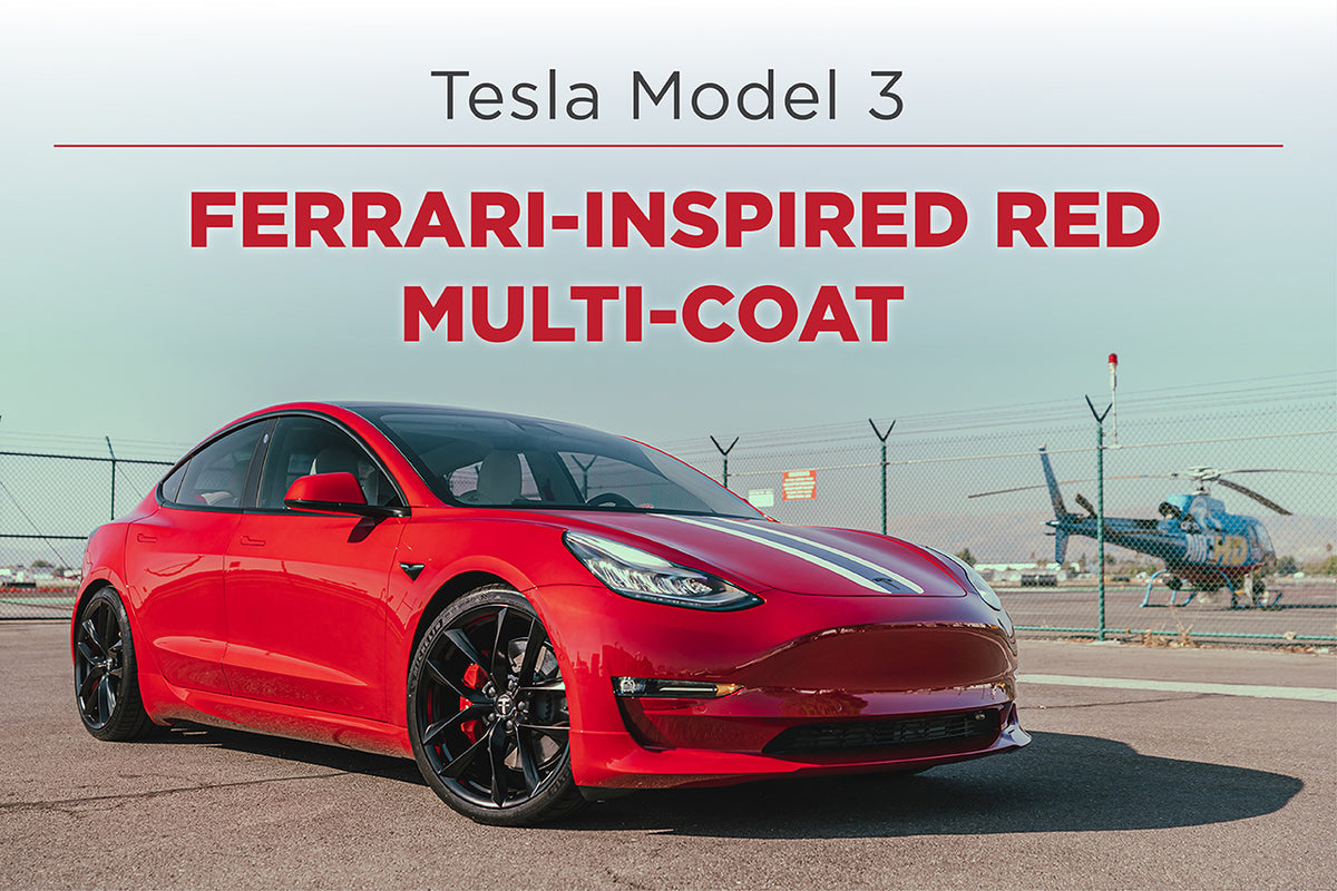 Speciale Sauce: Ferrari-Inspired Red Multi-Coat Model 3 - T Sportline ...