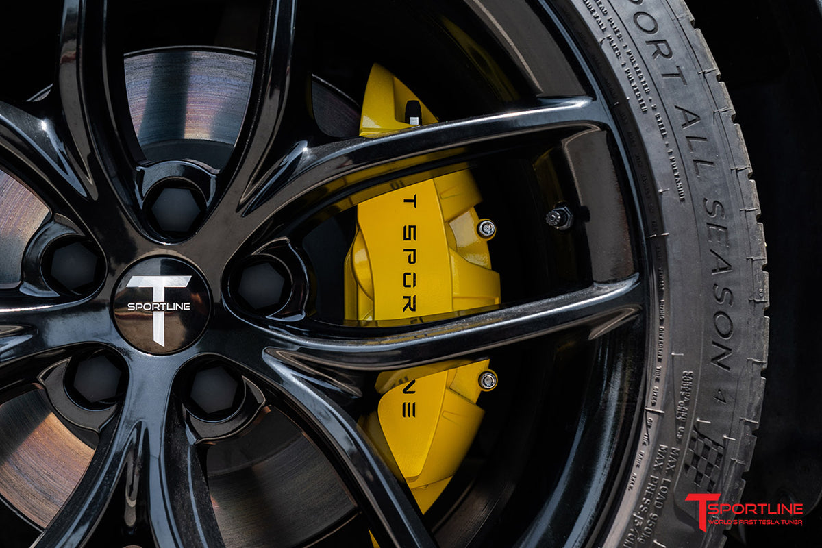 Tesla Model Y Brake Caliper Color Change - T Sportline - Tesla Model S ...