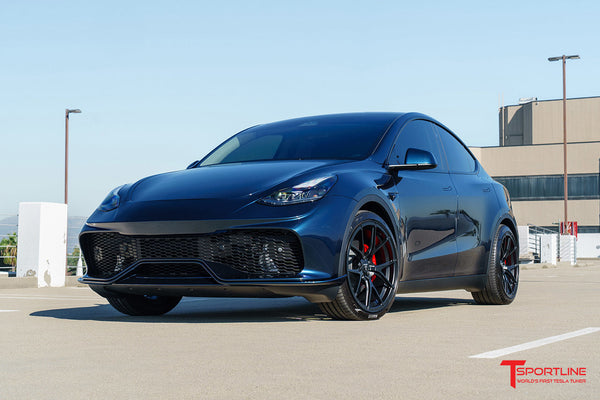 Inozetek Midnight Metallic Blue Tesla Model Y with TMaxx Aero Bumper K ...