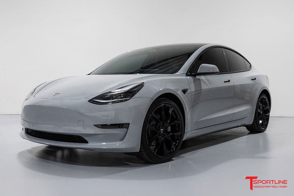 Inozetek Chalk Gray Tesla Model 3 with 20" TSS Wheels - T Sportline ...