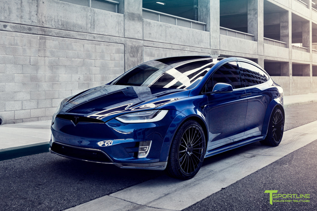 'T Largo' 3 of 20 - Deep Blue Metallic Tesla Model X - T Sportline ...