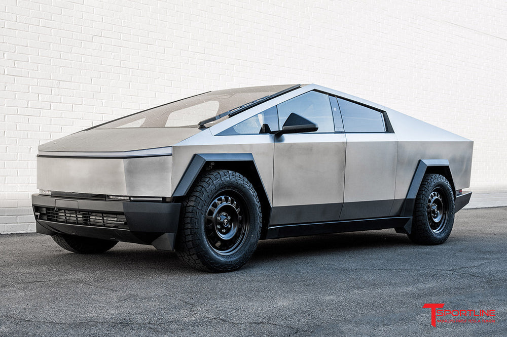 Cybertruck with TCS 20" 'Cyber Steelie' Steel Wheels - T Sportline ...