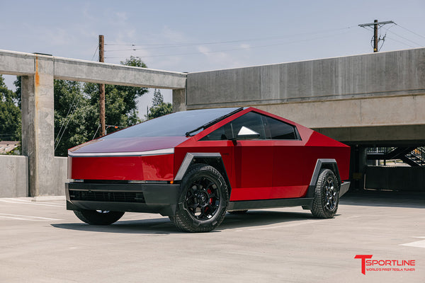 Inozetek Metallic Vampire Red Cybertruck with 20" CT7 Forged Wheels - T ...