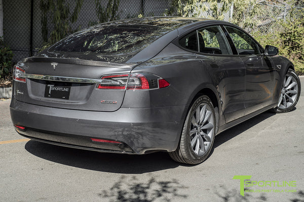 Midnight Silver Metallic Model S 2.0 with 19" TST Tesla Wheel in Metal ...