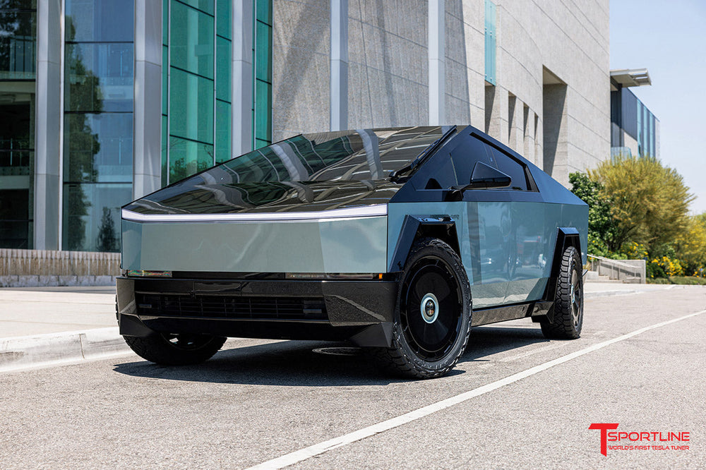 Inozetek Pearl Urban Bamboo + Black Out Two Tone Tesla Cybertruck with ...