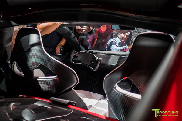 Tesla Roadster Unveiling Photos in Red Multi-Coat and Midnight Silver ...