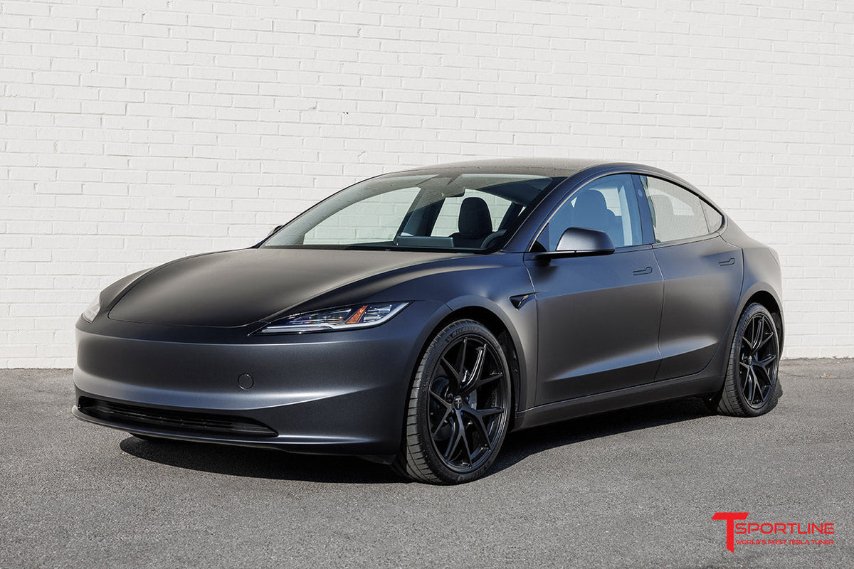 TMaxx Satin Clear Stealth Gray Tesla Model 3 Highland with TXL115 20 ...
