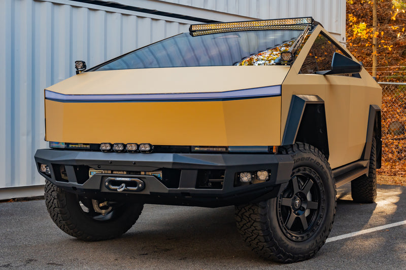 Tesla Cybertruck CTX Extreme Duty Steel Front Bumper with Integrated H ...