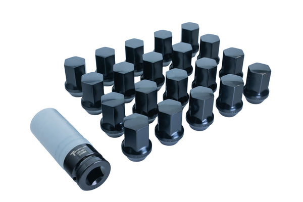 Tesla Enclosed End Forged Steel Black Wheel Lug Nut Set & Non-Marring - T Sportline - Tesla ...
