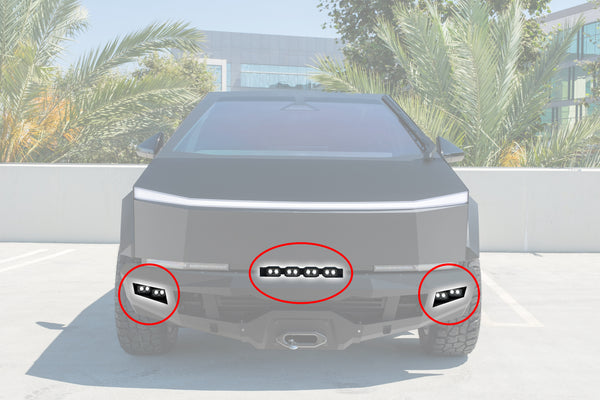 Tesla Cybertruck CTX Front Bumper Morimoto Off-Road LED Pod Lighting ...