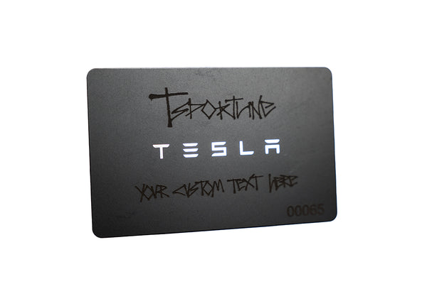 Custom Laser Etched Tesla Key Cards - Personalized for Model 3 / Y / S ...