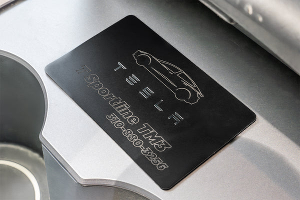 Custom Laser Etched Tesla Key Cards - Personalized for Model 3 / Y / S ...