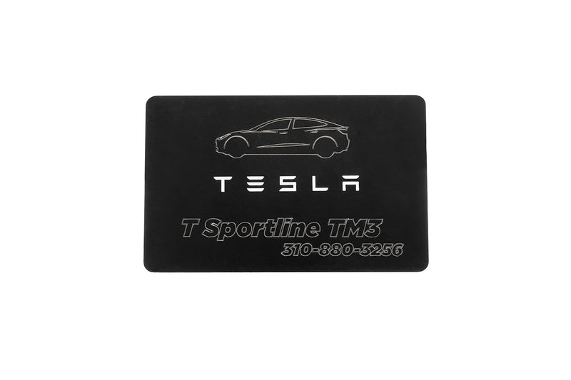 Custom Laser Etched Tesla Key Cards - Personalized for Model 3 / Y / S ...