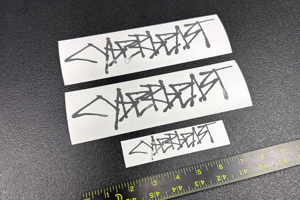 Custom Plotted Text in Tesla Cybertruck Graffiti Font - Vinyl Wrap Emb ...