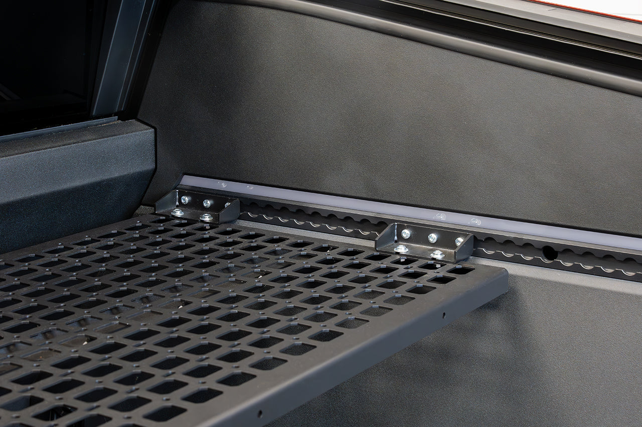 Cybertruck Bed L-Track Molle Shelf Rack Deck - T Sportline - Tesla ...