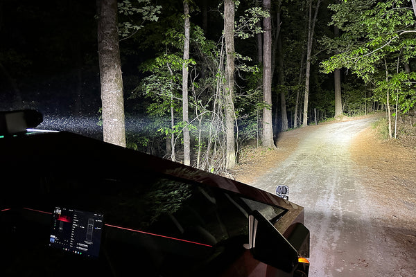 Tesla Cybertruck 50" LED Off Road Light Bar with Roof Top Quick Discon ...