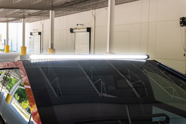 Tesla Cybertruck 50" LED Off Road Light Bar with Roof Top Quick Discon ...
