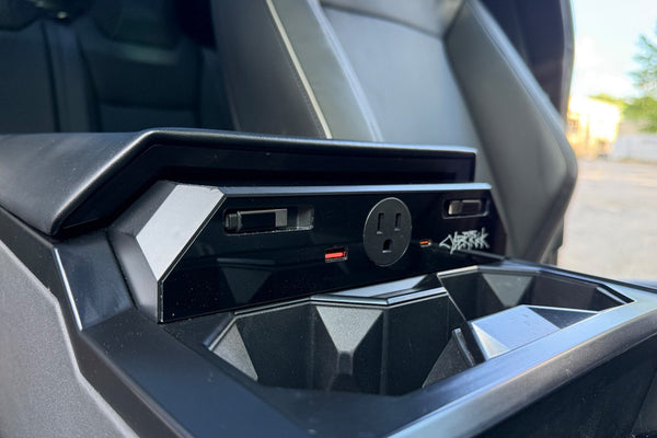 Tesla Cybertruck Center Console Phone and Quad USB / 110v AC Device Po ...