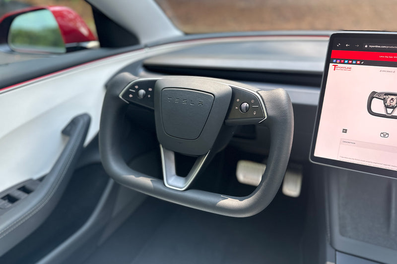 Tesla Model 3 Highland & Model Y Juniper Premium Yoke Steering Wheel ...