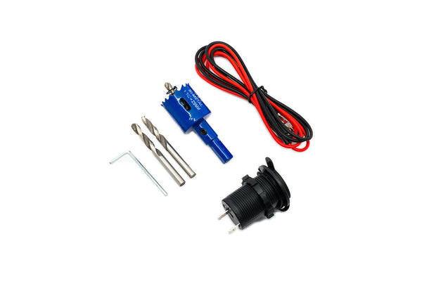 Tesla Frunk Auxiliary Cigarette Lighter Type 12-16v Power Port Kit - T ...