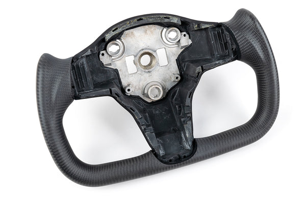 Tesla Model 3 / Y Premium Yoke Steering Wheel with Carbon Fiber or Sti ...