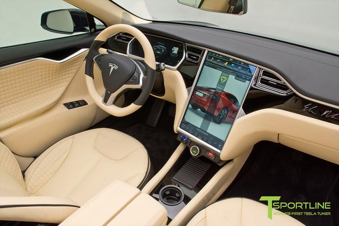 Custom Tesla Model S Interior (2012 - 2016) - T Sportline - Tesla Model ...