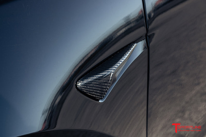 Tesla Model X Long Range & Plaid Precision Carbon Fiber Fender Camera ...
