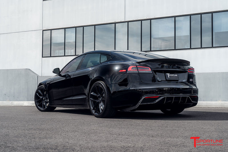 Tesla Model S Long Range & Plaid Carbon Fiber Rear Aero Diffuser (2021 ...
