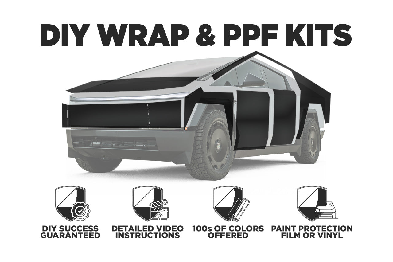 Tesla Cybertruck DIY Color Change Vinyl Wrap & PPF Kits - T Sportline ...