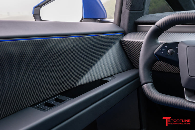 Tesla Cybertruck Carbon Fiber Squircle Yoke Steering Wheel - T ...