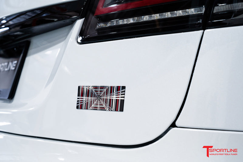 Plaid Trunk Emblem designed to fit Tesla Model S - T Sportline - Tesla ...
