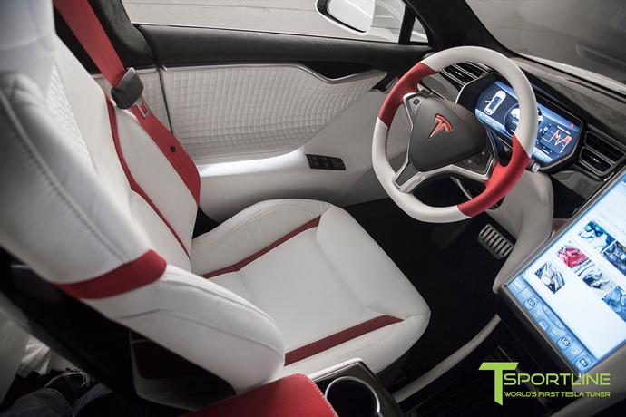 Custom Tesla Model S Interior (2012 - 2016) - T Sportline - Tesla Model ...