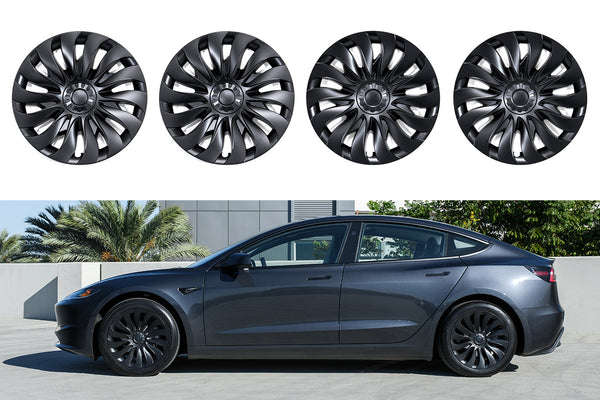 Tesla Model 3 Highland Aero Wheel Covers - T Sportline - Tesla Model S ...