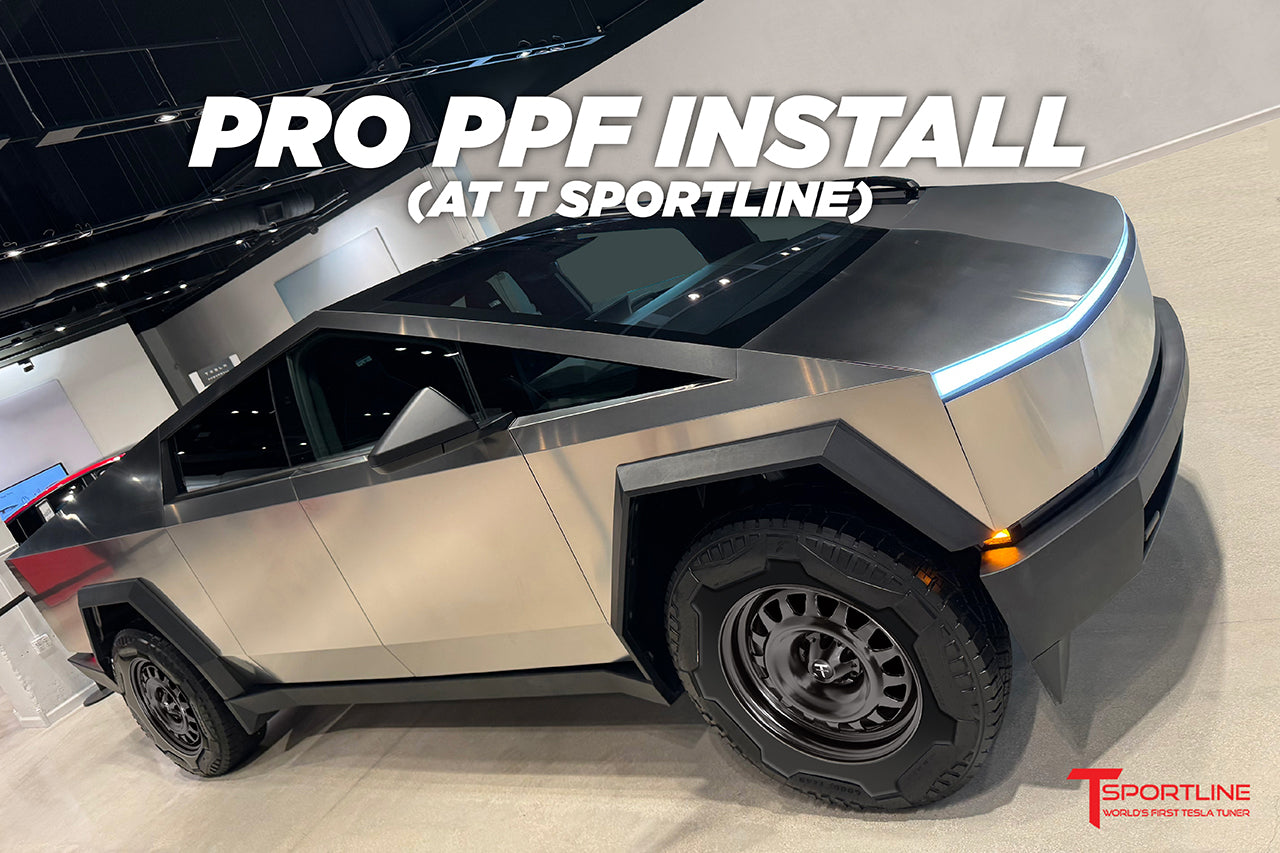 Tesla Cybertruck Paint Protection Film PPF / Vinyl Color Change Wrap ...