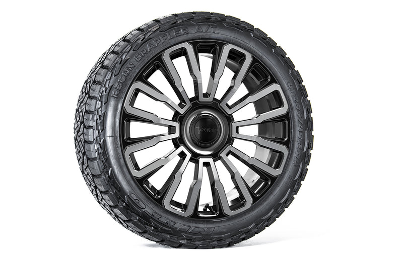 CT8 24" Tesla Cybertruck Fully Forged Monoblock Tesla Wheel and Tire P ...