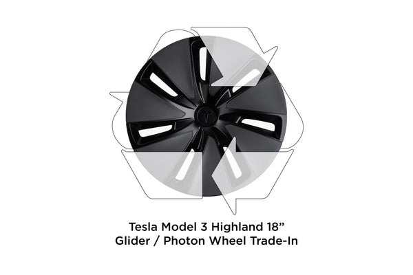 $600 REBATE! Trade-In Your Factory Tesla Model 3 18" Glider Wheels (cl ...