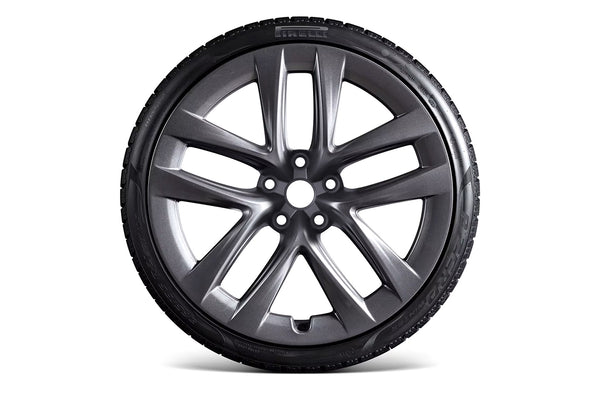Tesla Model S 21" Arachnid Plaid & Long Range Wheel and Pirelli Winter ...