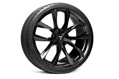 Tesla Model S Long Range & Plaid TSS 21" Wheel and Tire Package (Set o ...