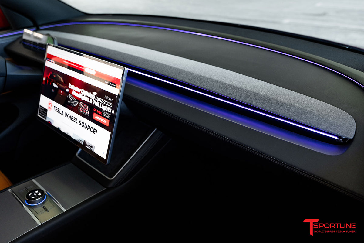 S3XY Strip LED RGB Light Strip for Tesla Model 3 / Y Dashboard - Bluet ...