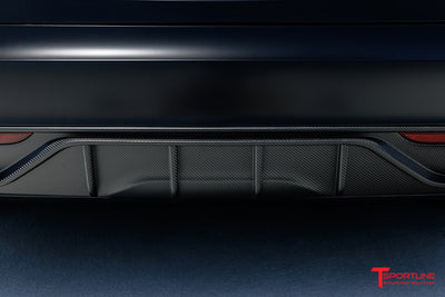 Tesla Model S Long Range & Plaid Carbon Fiber Rear Aero Diffuser (2021 ...