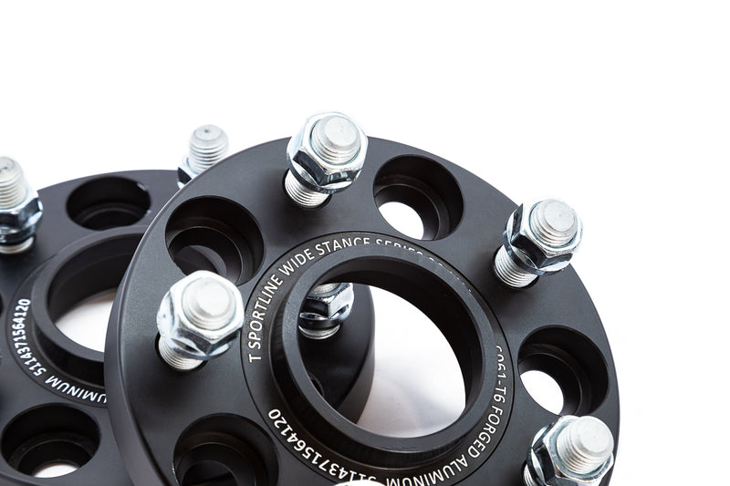 Tesla Model 3 / Y Wide Stance Black Anodized Billet Aluminum Spacer Se ...