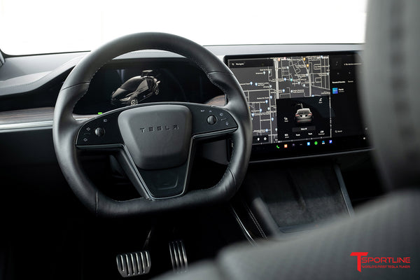 Model S / X Plaid & Long Range Performance Grip Round Steering Wheel Y ...