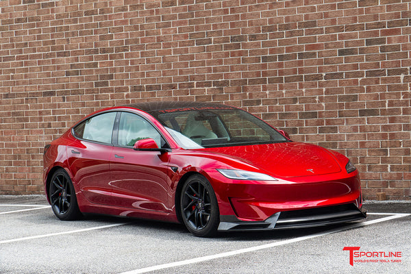 Tesla Model 3 Highland Performance Carbon Fiber Front Apron / Splitter ...