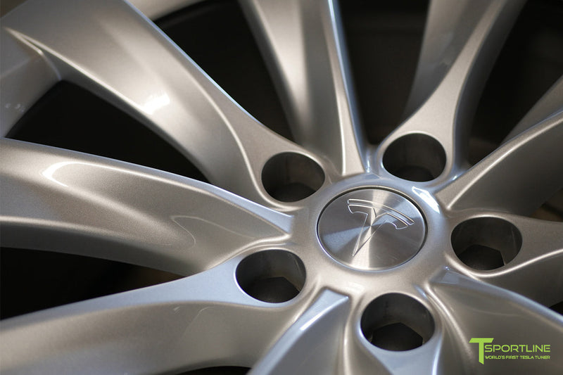 Tesla Wheel Lug Nut Covers & Tesla Wheel Lock Lug Nut Set - T Sportline ...