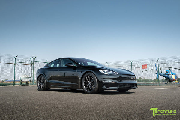 TS5 20" Tesla Model S Long Range & Plaid Replacement Wheel and Tire - T ...