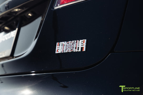 Plaid Trunk Emblem designed to fit Tesla Model S - T Sportline - Tesla ...