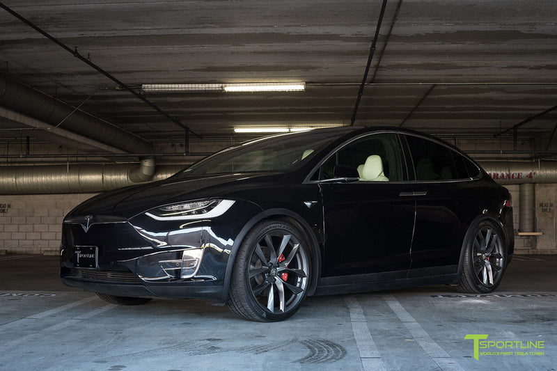 TSS 22" Tesla Model X Long Range & Plaid Replacement Wheel and Tire - T ...