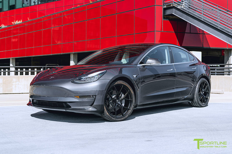 Tesla Model 3 Carbon Fiber Side Skirts (Rocker Panel) - T Sportline ...